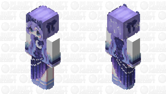 Kawaii Moon Goddess (Arms) Minecraft Skin