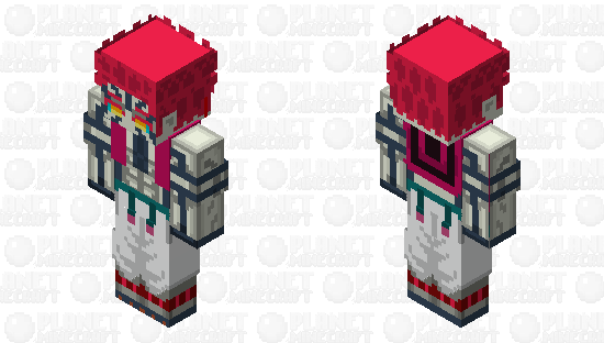 Akaza anime minecraft skin Minecraft Skin