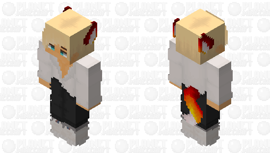 Fire Wolf Garroth Minecraft Skin