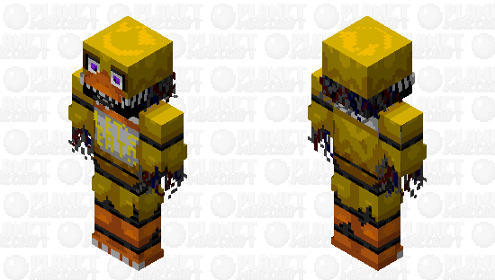 Withered Chica Minecraft Skin