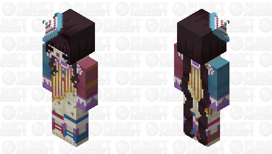 Silly clown girl Minecraft Skin