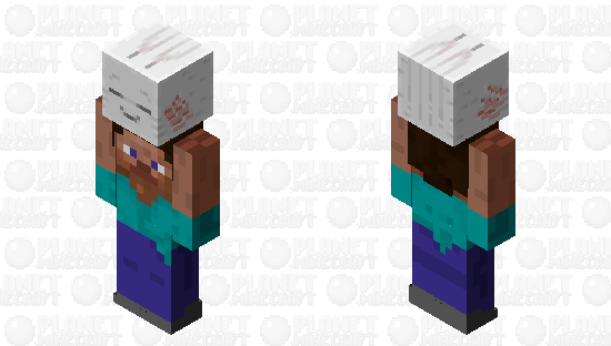 Steve holding a Ghastling Minecraft Skin