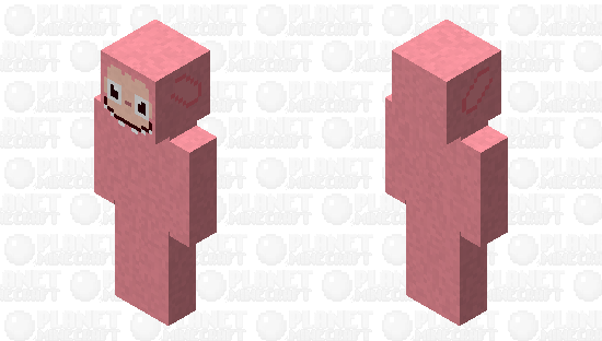 Pink labubu~ Minecraft Skin
