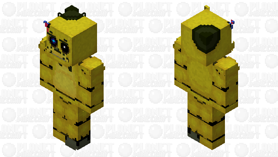 Golden Freddy FNAF Minecraft Skin