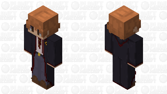 Gryffindor Ginger Hair Brown eyes Minecraft Skin