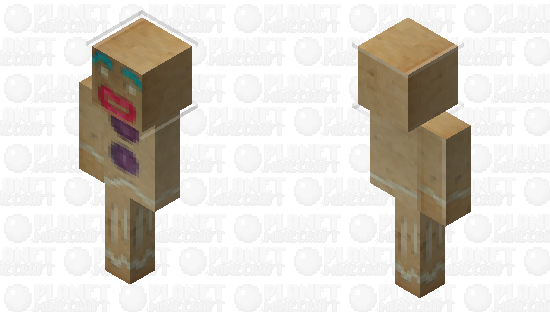 Gingerbread Man Minecraft Skin