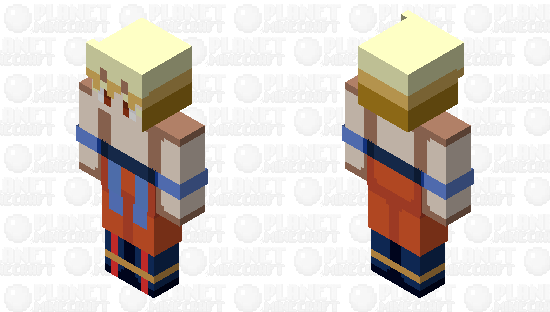 「requested high quality realclass pythonproject」ssj goku red eyes Minecraft Skin