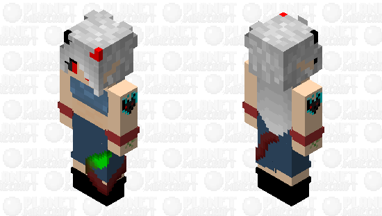 Luna demon only form Minecraft Skin