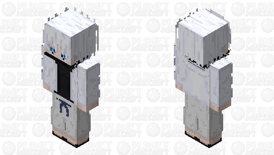 Satoru Gojo Jujutsu Kaisen / JJK - white shirt Minecraft Skin