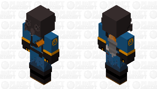 BLU pyro Minecraft Skin