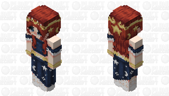 Night Space Goddess Minecraft Skin