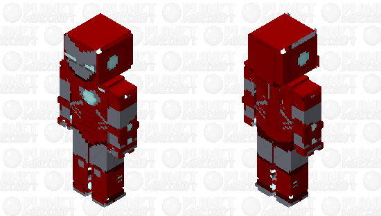 The Invincible Iron Man [Design by nicolas_n_5] (Mark 5) Minecraft Skin