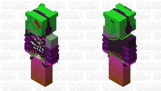 Unpleasant Gradient Regretevator Minecraft Skin