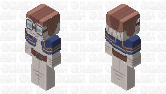 Nerdy Happy Ghast Minecraft Skin