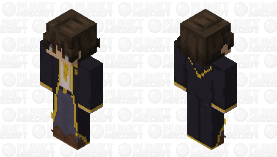 Hogwarts- Hufflepuff Brown Hair Brown Eyes Minecraft Skin