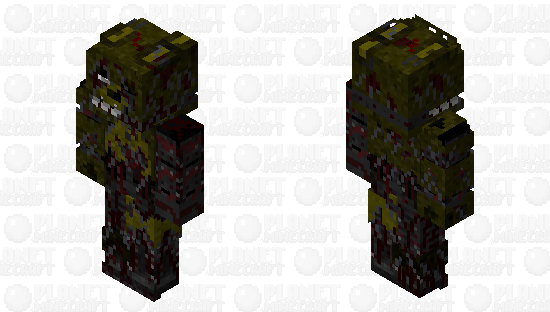 Burnt Springtrap Minecraft Skin