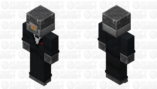 Blast Furnace tuxedo man Minecraft Skin