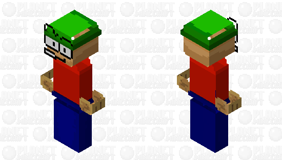 Disruption Bambi without his Overalls FNF Minecraft Skin