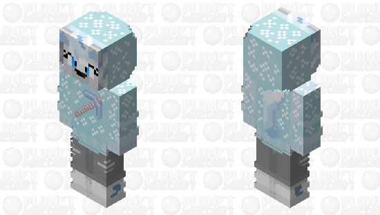 HD Furry Wolf Girl Minecraft Skin