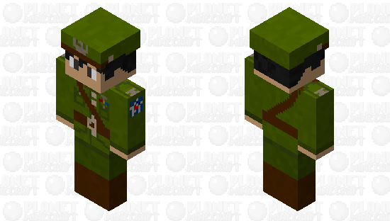 WW1 US Army Officer Uniform (Updated) Minecraft Skin