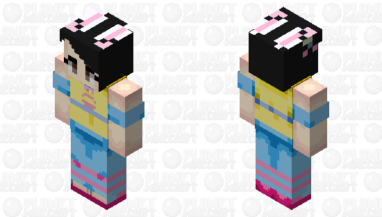 「requested realclass High Quality remake」mirasparklegacha（easter costume） Minecraft Skin