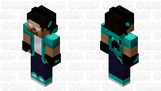 Herobrine Gamer Minecraft Skin