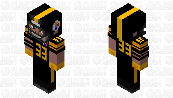 Jack Sawyer - Steelers Color Rush Minecraft Skin