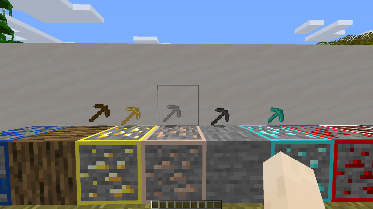 Default PVP/ACTION/HIGHLIGHTED ORES/DIFFERENT HUD COLORS Minecraft ...