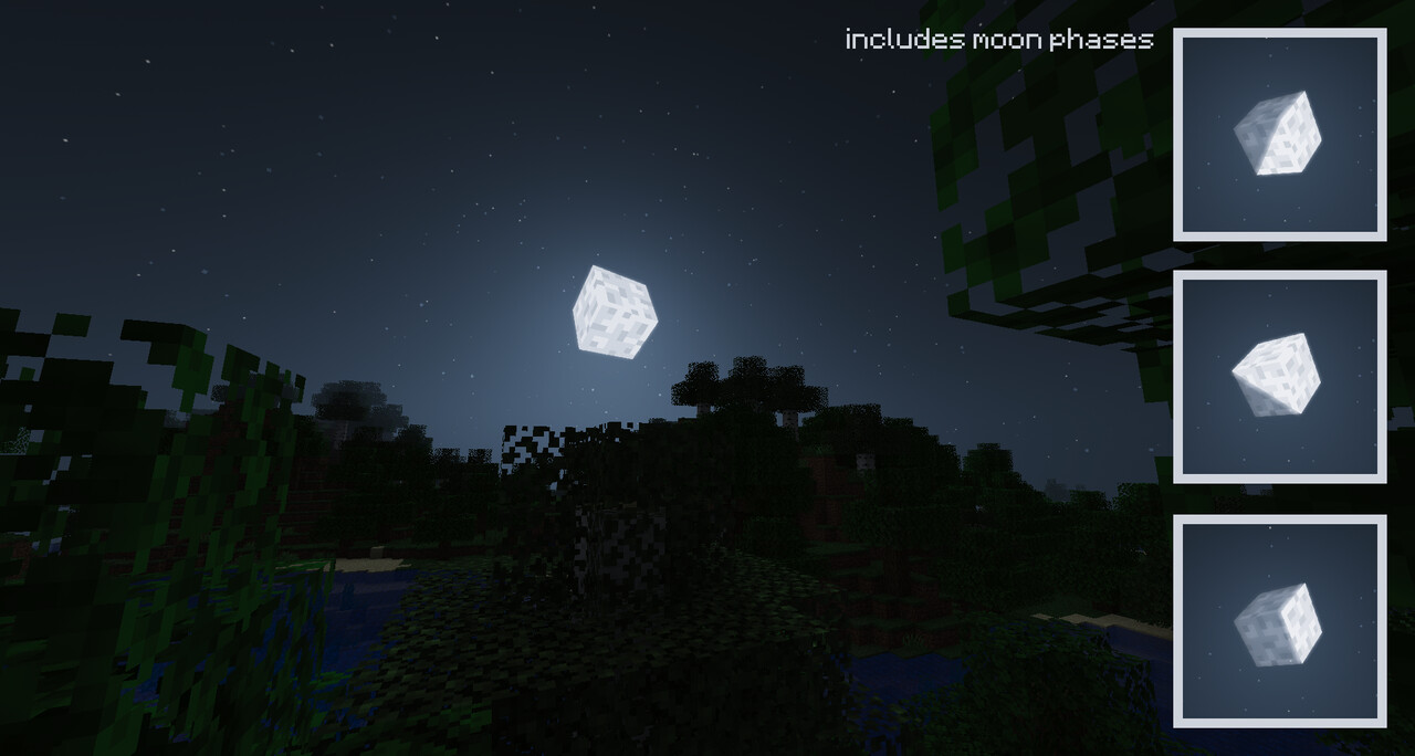 3D Sun and Moon Minecraft Texture Pack