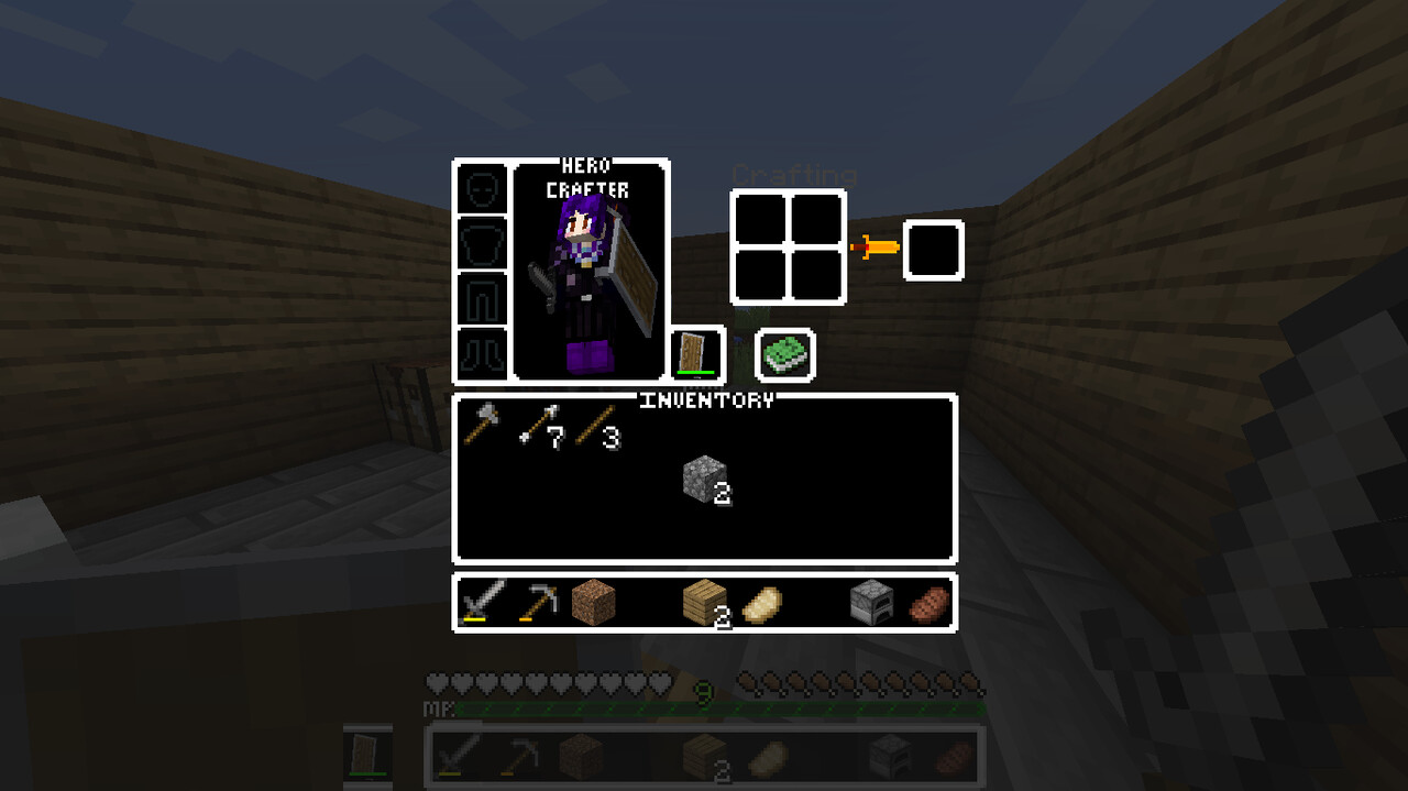 RPG/Dragon Quest Command Menus & GUI Minecraft Texture Pack