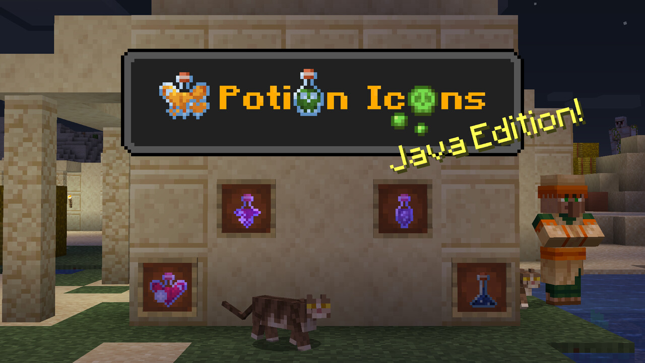 Potion Icons: Java Edition Minecraft Texture Pack