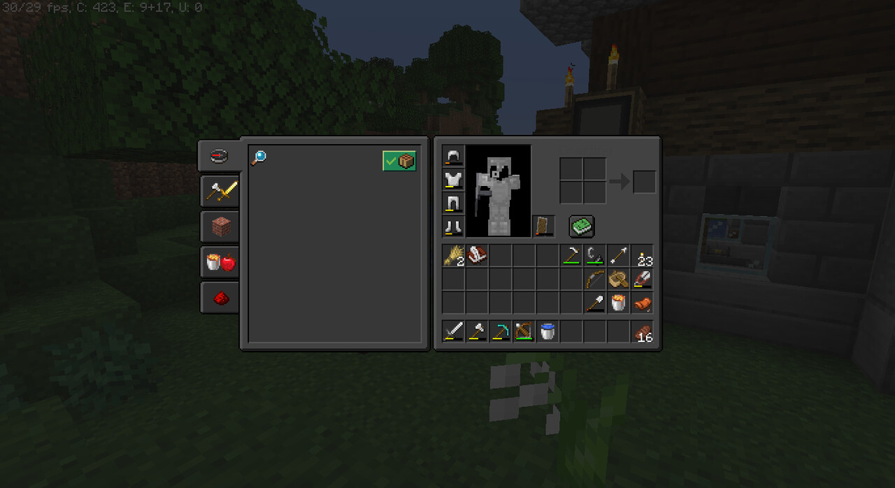 Matt's Dark UI Minecraft Texture Pack
