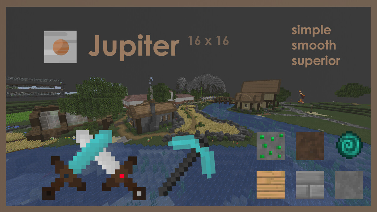 Jupiter Pack - Simple and Smooth - Original Textures Minecraft Texture Pack