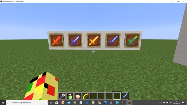 Rainbow enchantment effect Minecraft Texture Pack