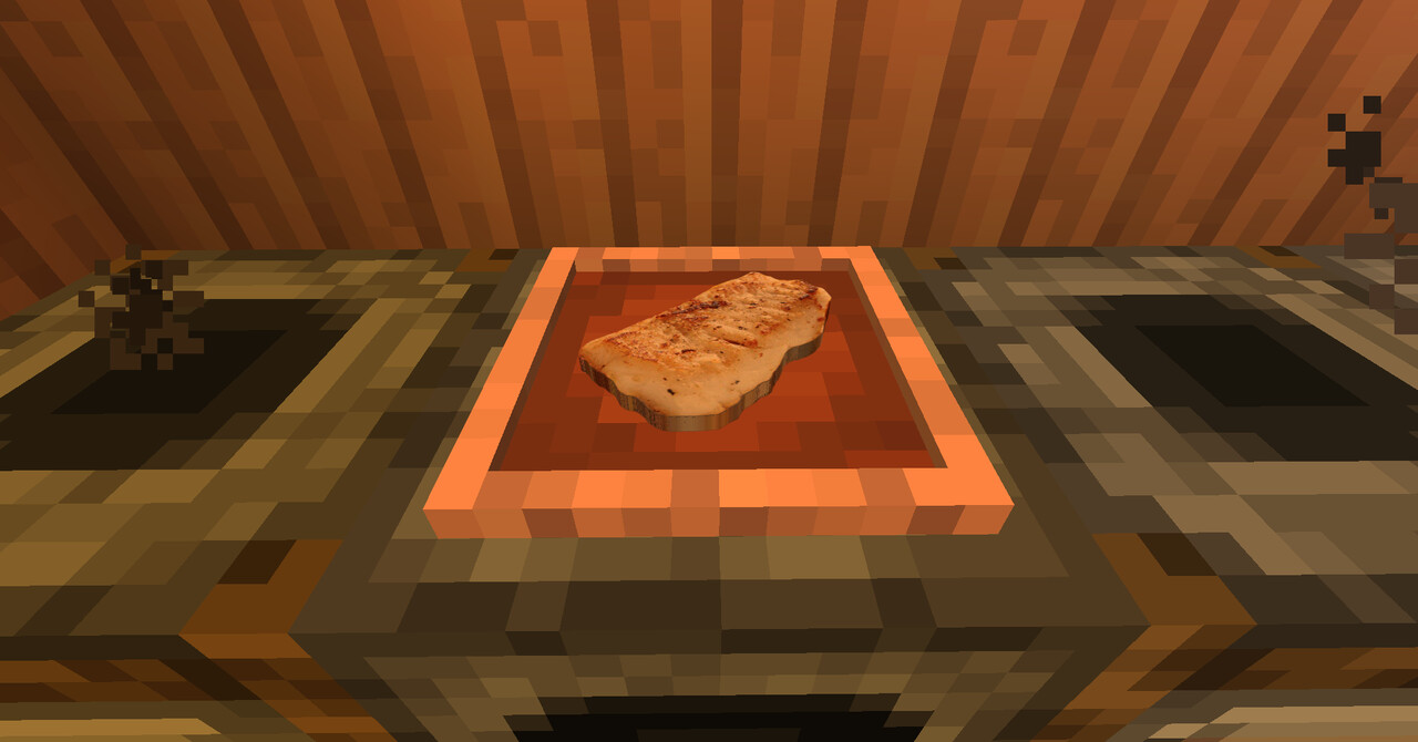 Realistic Cooked Cod - Реалистичная Жареная Треска [1.14.4] [1024x1024] Minecraft Texture Pack