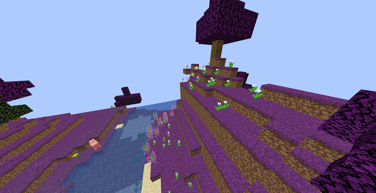 Purple Terrain Minecraft Texture Pack