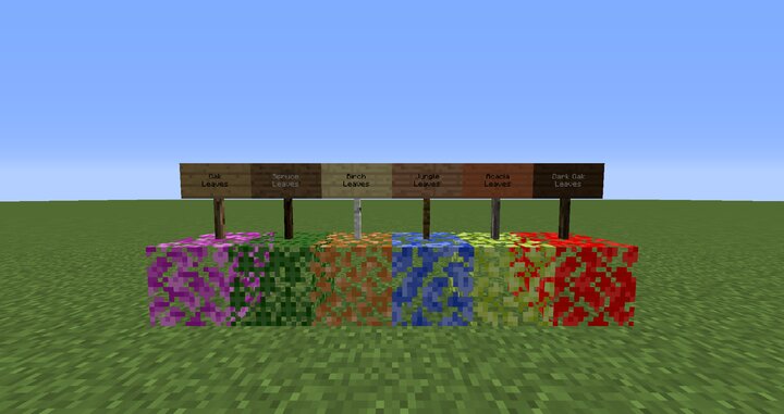 World of Color - Leaves! Minecraft Texture Pack