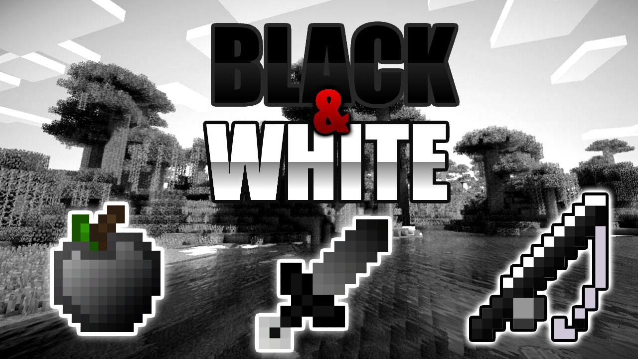 Black & White PVP Texture Pack Default Edit [16x] 1.8.9 Minecraft ...