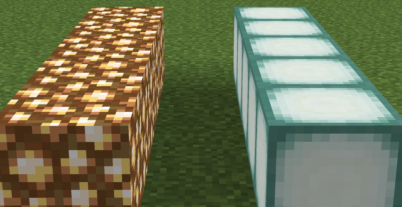 Less Painful Glowstone Minecraft Texture Pack