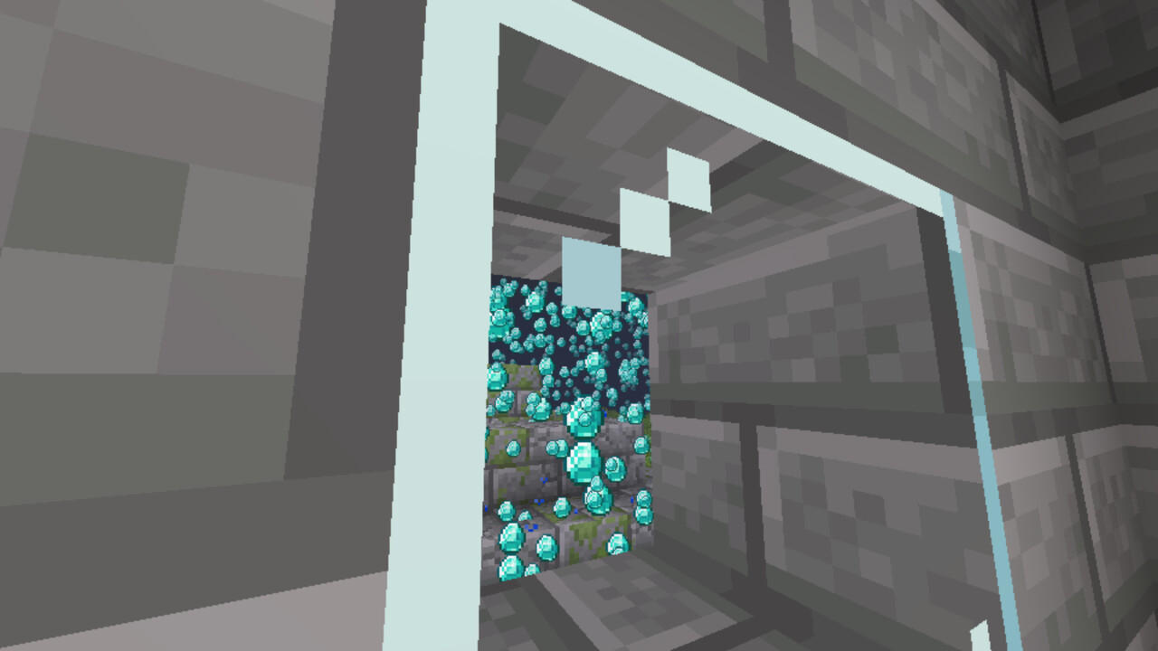 Diamond Rain Minecraft Texture Pack