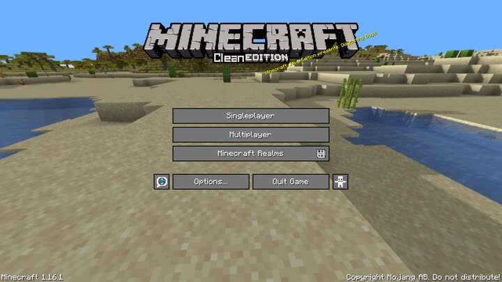 Clean Pack V1.3 Minecraft Texture Pack