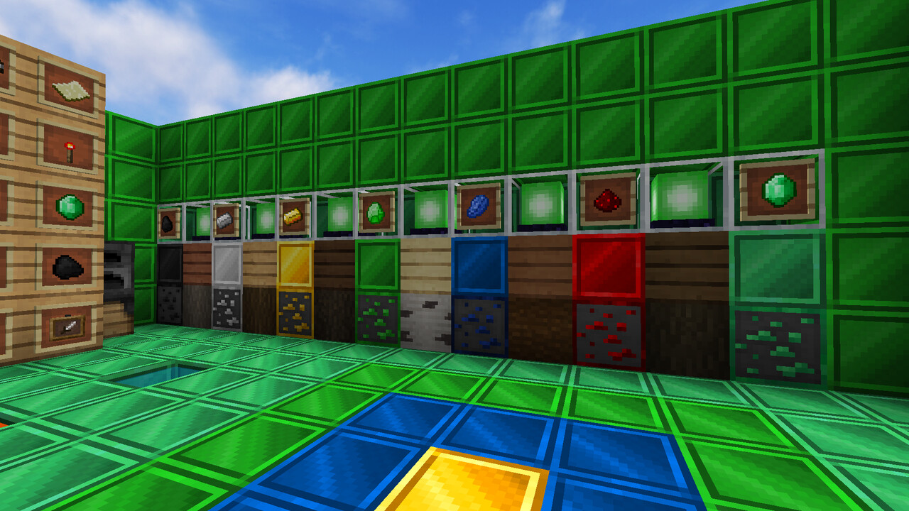 Galactic PvP Pack Blue, Red and Green Minecraft Texture Pack
