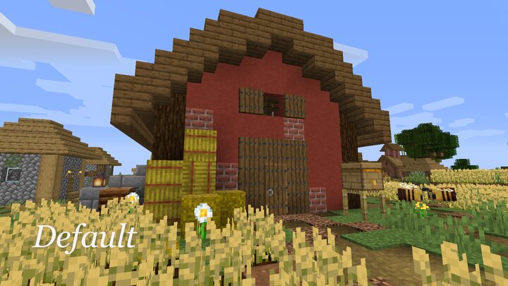 Tangerine's (Slightly) Desaturated Haybales Minecraft Texture Pack