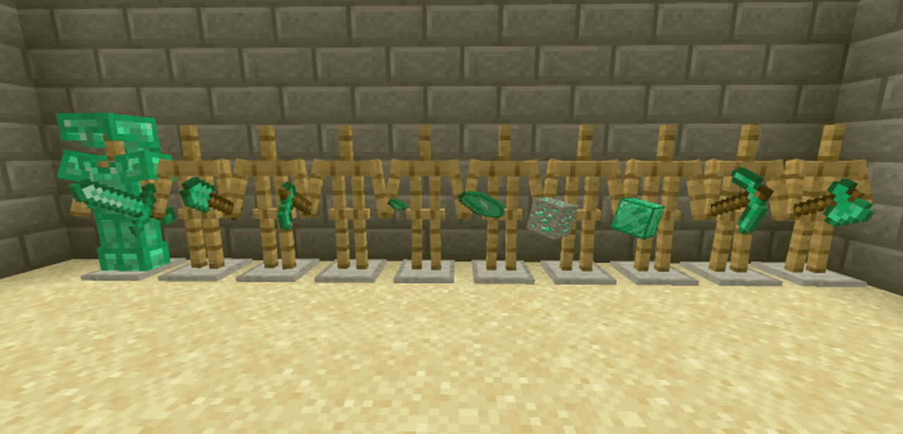Gem Tools and Armor Minecraft Texture Pack