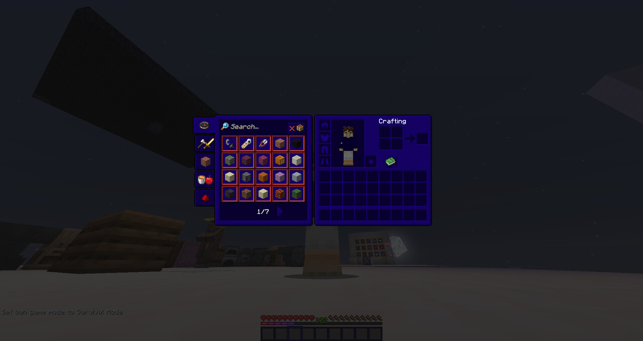 Blue GUI (and other fixes) Minecraft Texture Pack