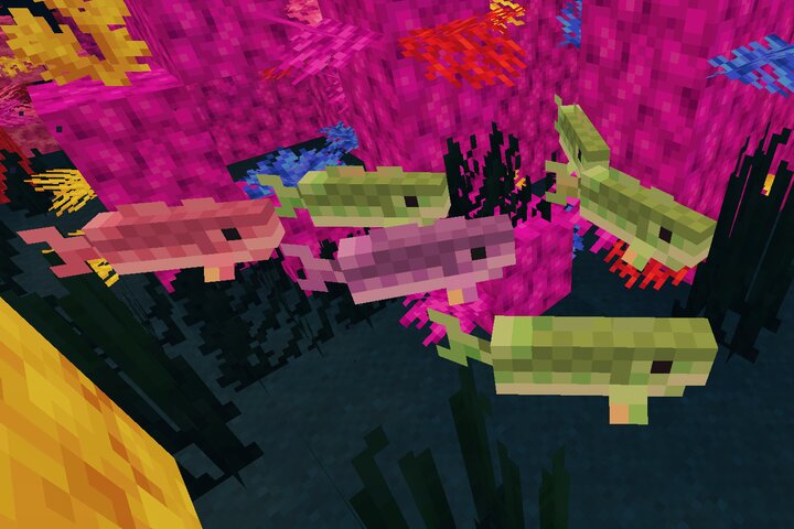 New glow mobs for Optifine Minecraft Texture Pack