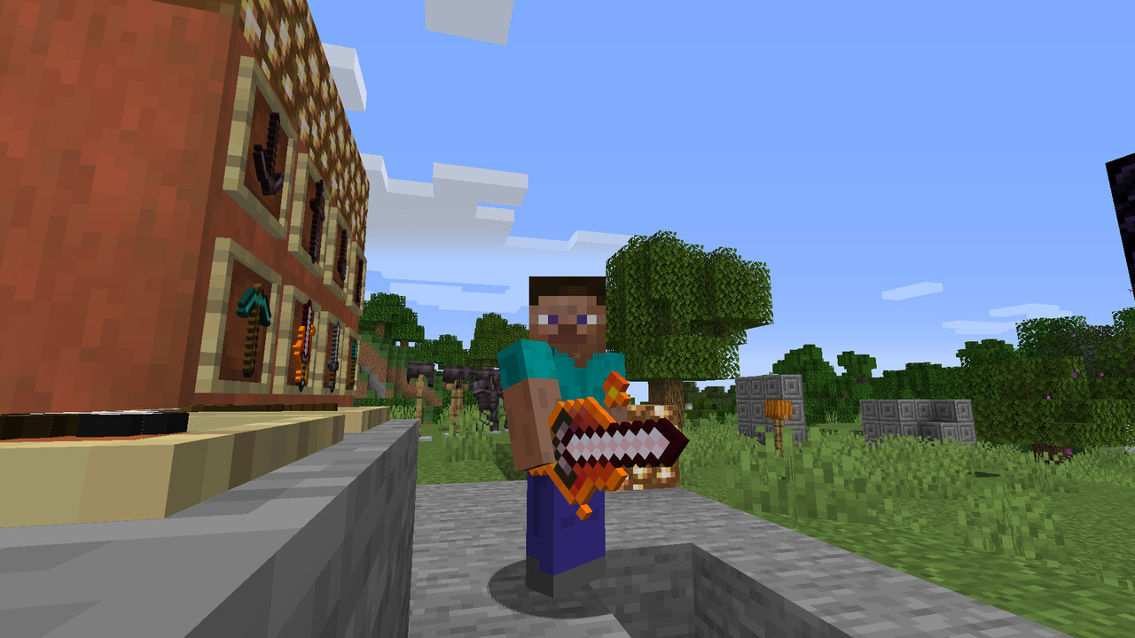 Fire Aspect Iron Sword (Optifine) Minecraft Texture Pack