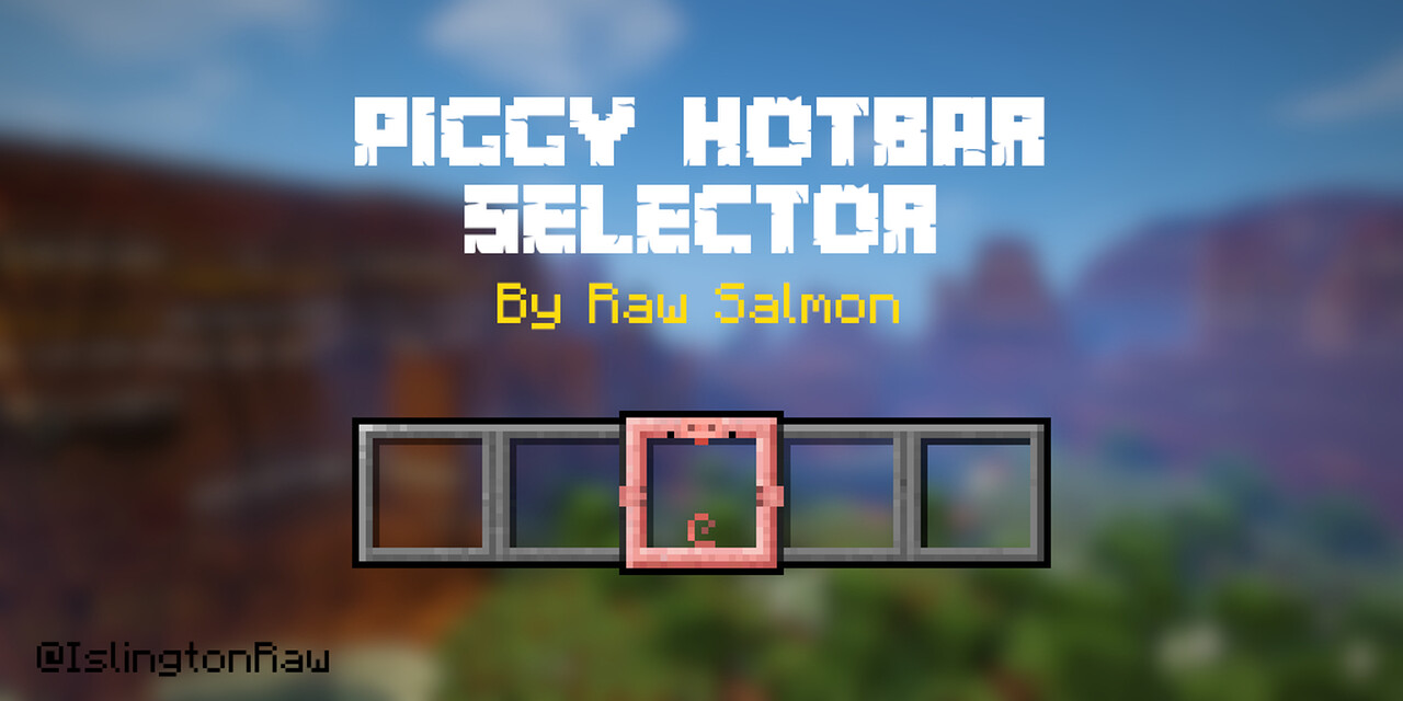 Piggy Hotbar Selector (Bedrock Edition) Minecraft Texture Pack