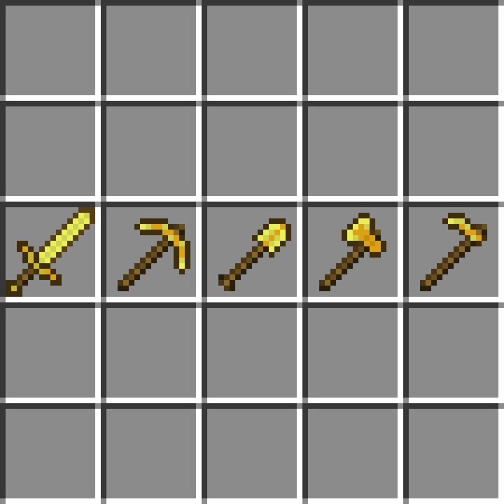 Better Golden Tools (Programmer Art) Minecraft Texture Pack