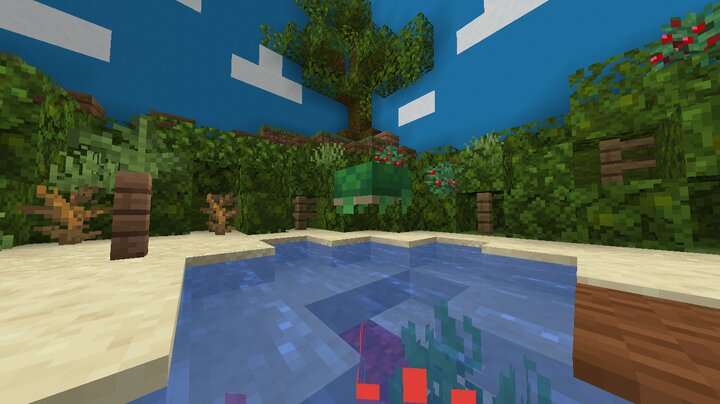 Cute Turtle Helmet Minecraft Texture Pack